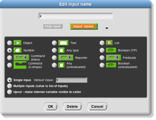 Input Types